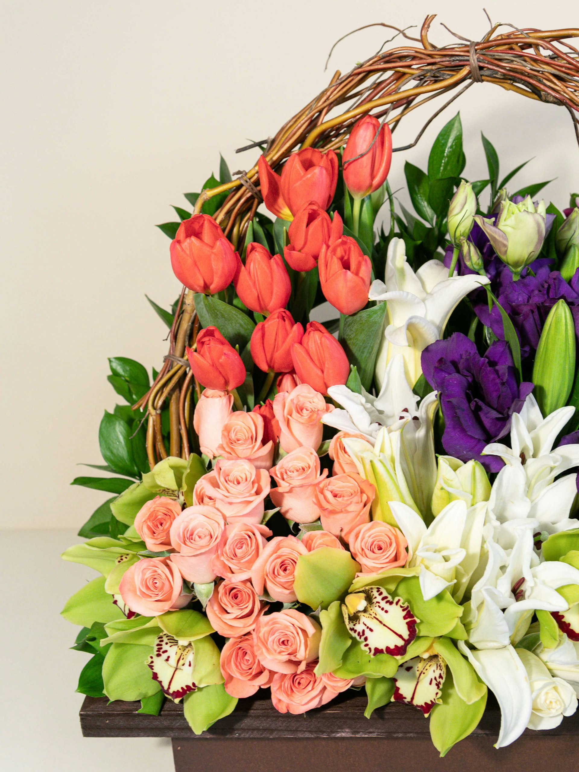Basket of Beautiful Luxury Blooms Los Angeles - Same-day Delivery