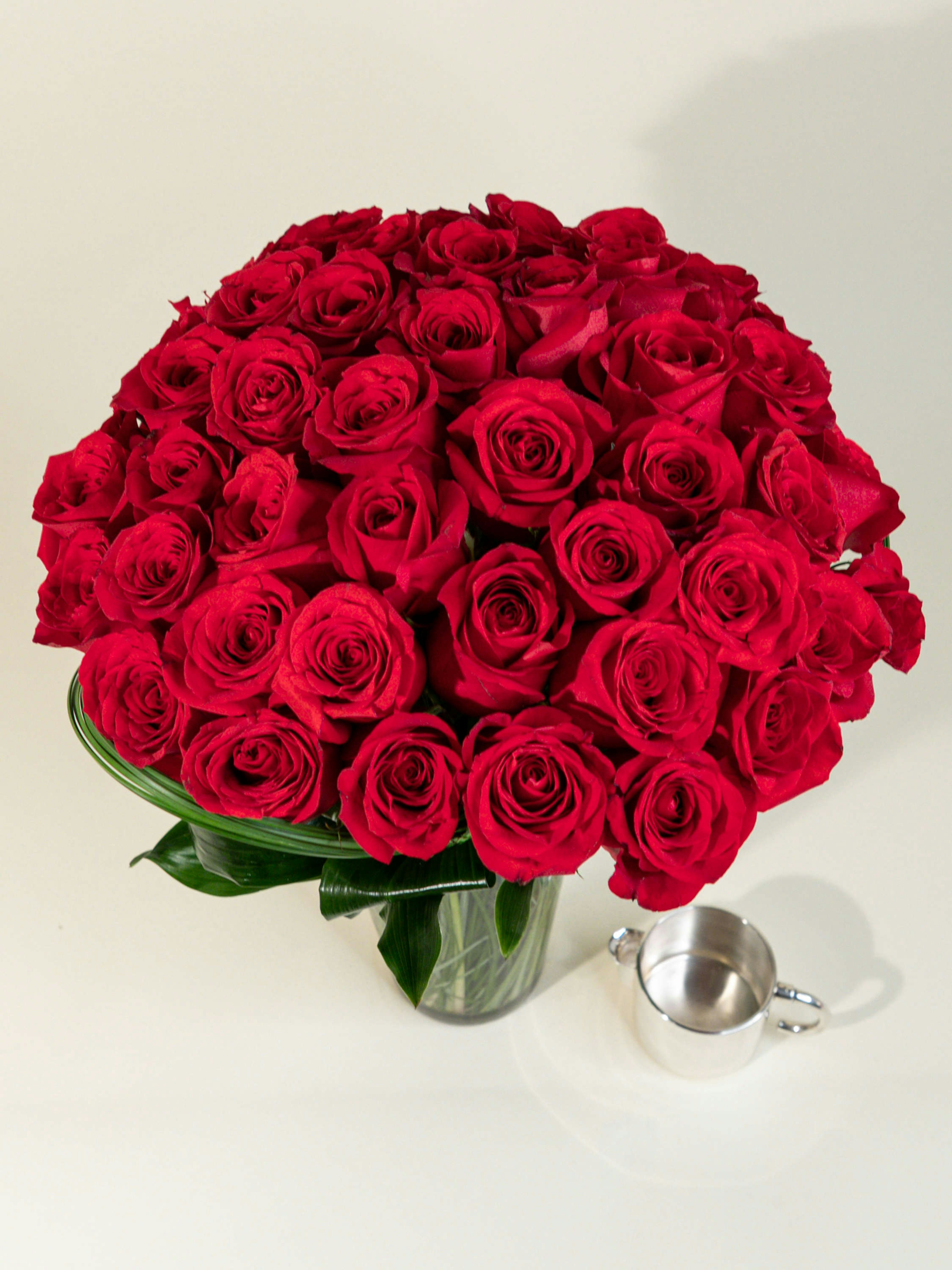 Tall Mono Color Rose Pave - Same-day Delivery Los Angeles